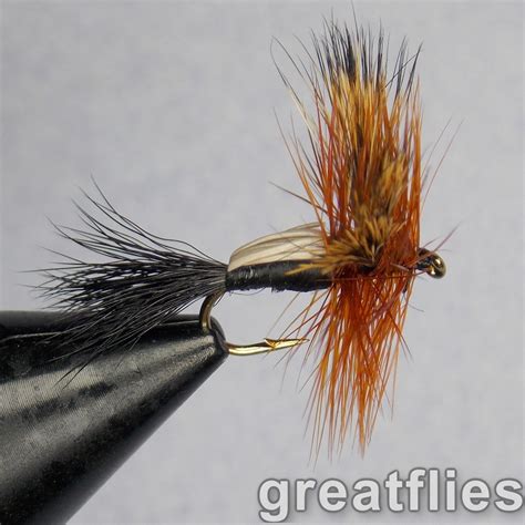 1 Dozen 12 Black Humpy Great Flies