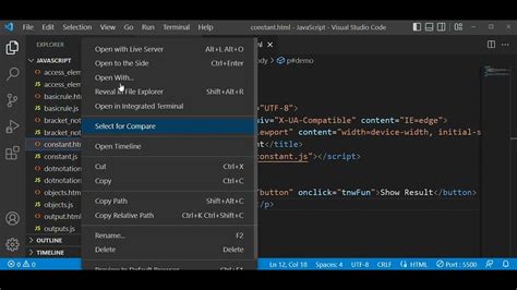 Lesson 12 Javascript Constant Youtube