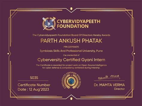 Parth Phatak On Linkedin Cybersecurity Internshipjourney