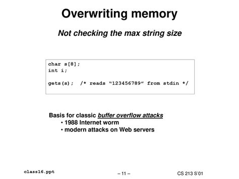 memory management iii perils and pitfalls mar 13 ppt download