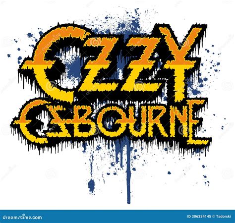 Ozzy Osbourne 1980 S Vector Logo Editorial Image Illustration Of
