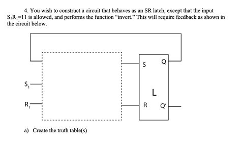 Solved 4 You Wish To Construct A Circuit That Behaves As An