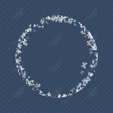 흰색 원형 테두리 Png 일러스트 무료 다운로드 Lovepik