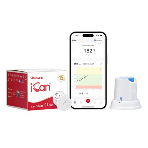 Sinocare Ican I3 Continuous Glucose Monitoring System 15 Days Cgm With Ican Cgm App