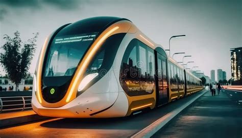 Autonomous Train Future Futuristic Public Transportation