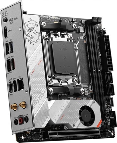 MSI MPG B I EDGE WIFI AMD B Ryzen Socket AM Mini ITX Desktop Motherboard Wootware