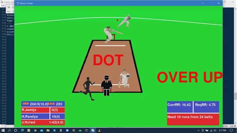 Cricket Game In Python In 857 Lines Of Code Youtube