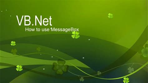 Vbnet How To Use Messagebox Youtube