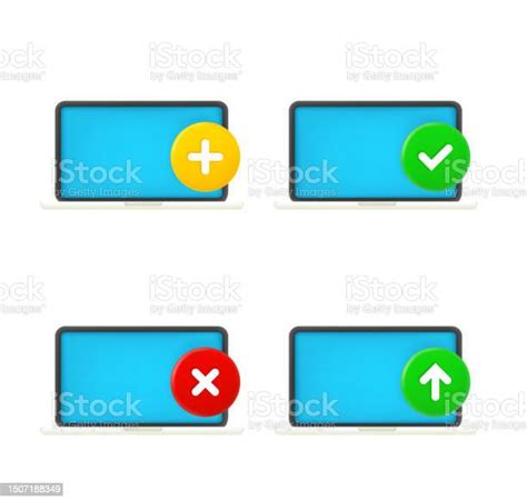 노트북 아이콘은 다른 픽토그램으로 설정됩니다 3d 벡터 아이콘은 흰색 배경에 격리 된 설정 0명에 대한 스톡 벡터 아트 및 기타 이미지 Istock