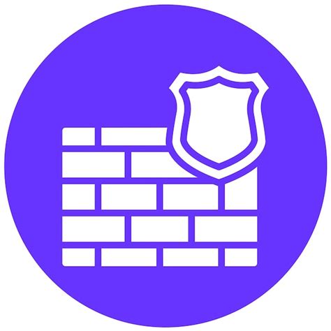 Premium Vector Vector Design Firewall Shield Icon Icon Style
