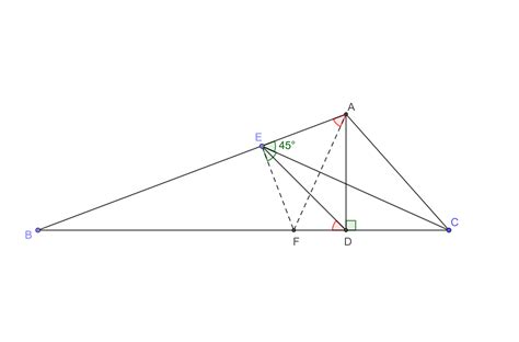 Geometry In Triangle ABC AD Is The Altitude And CE Is The Bisector Find Angle EDB