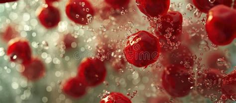 Cluster Of Red Balls Floating In Air Stock Illustration Illustration Of Striking Visual