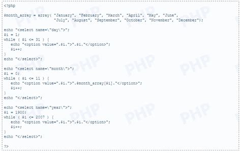 Php Looping Statements ~ Bpm Moh Programmer