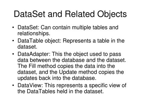 PPT Coding ADO Net DataSet Objects PowerPoint Presentation Free Download ID 5548877