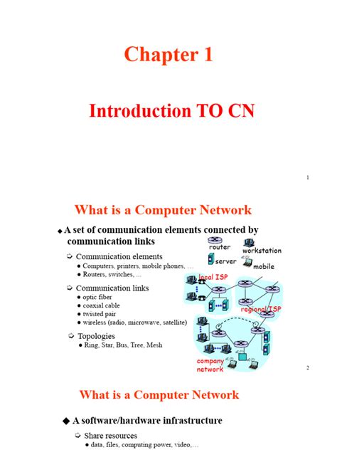Introduction To Cn Part 1 Pdf Computer Network Network Topology