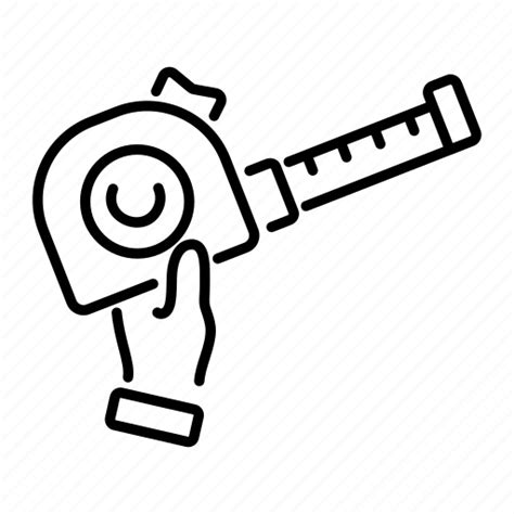 Measuring Tape Tool Measurement Precision Retractable Icon Download On Iconfinder