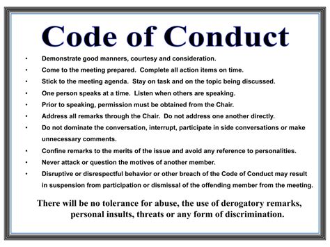 Code Of Conduct Timberton Village Home Owners Assocation