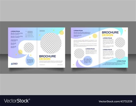 Programming Languages Courses Blank Brochure Vector Image