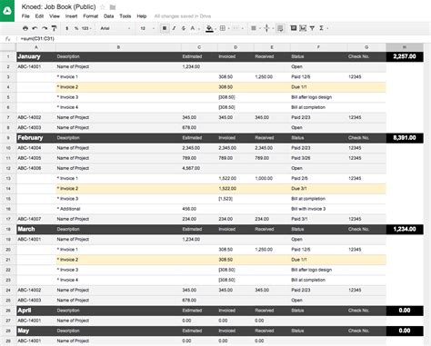 Freelance Spreadsheet Work Spreadsheet Downloa Freelance Spreadsheet