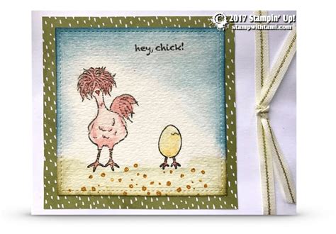 Card Hey Chick Sab Watercolor Fun Card Stampin Up Demonstrator
