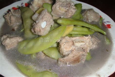 排骨炖扁豆的做法 菜谱 香哈网