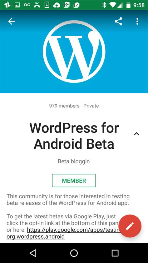 Joining The Android Beta Program Make Wordpress Test