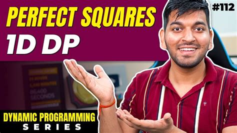 Lecture 112 Perfect Squares Problem Dp Series Youtube