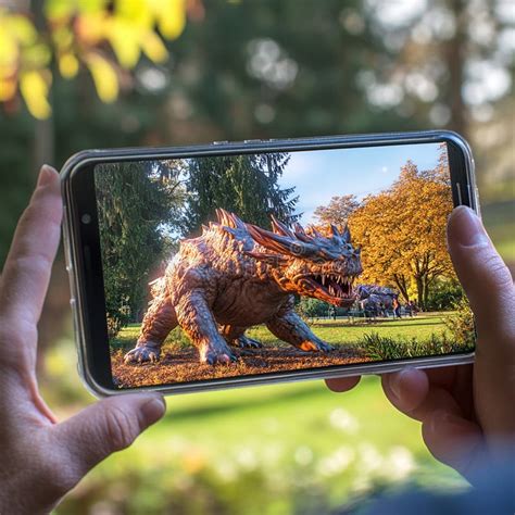 An Augmented Reality Ar Mobile Game Where The Player Interacts With