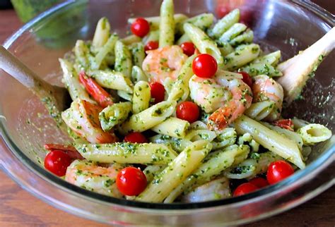 Basil Pesto And Shrimp Pasta Enrilemoine