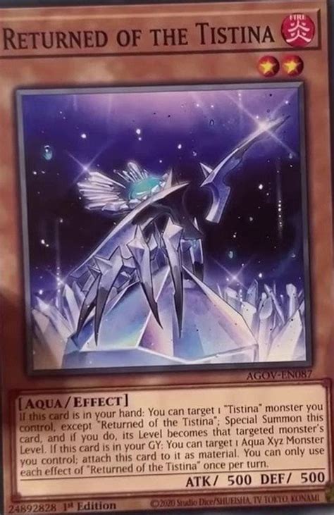 Returned Of The Tistina Yu Gi Oh Tcg Ygo Cards