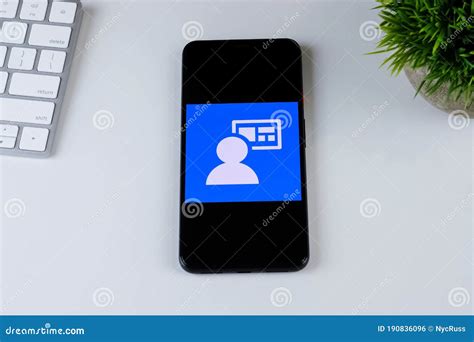 Intune Company Portal App Logo On A Smartphone Screen Editorial Photo Image Of Display Desk