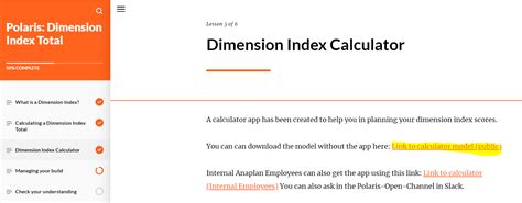 Dimension Index Calculator Model Anaplan Community