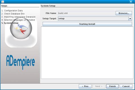 Adempiere Setup GUI Wizard