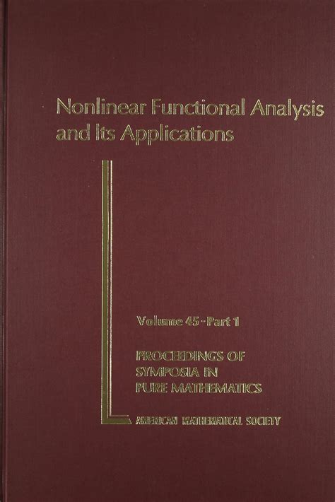 Buy Nonlinear Functional Analysis And Its Applications 001