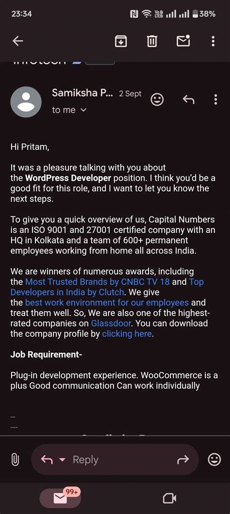 Pritam Naskar On Linkedin Dear Capital Numbers If You Dont Want To Take Any Candidate Then Dont