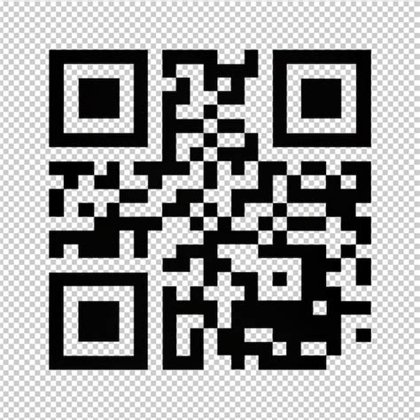 Premium PSD Qr Code On Transparent Background