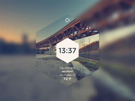 Hexa Time Widget By Alex Paxton On Dribbble