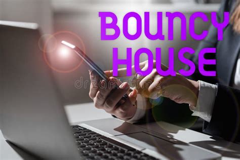 Writing Displaying Text Bouncy House Internet Concept Automated