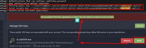 The Provided Ssh Key Signature Or Token Do Not Match Or Token Is Out Of Date Gitea Usages Gitea