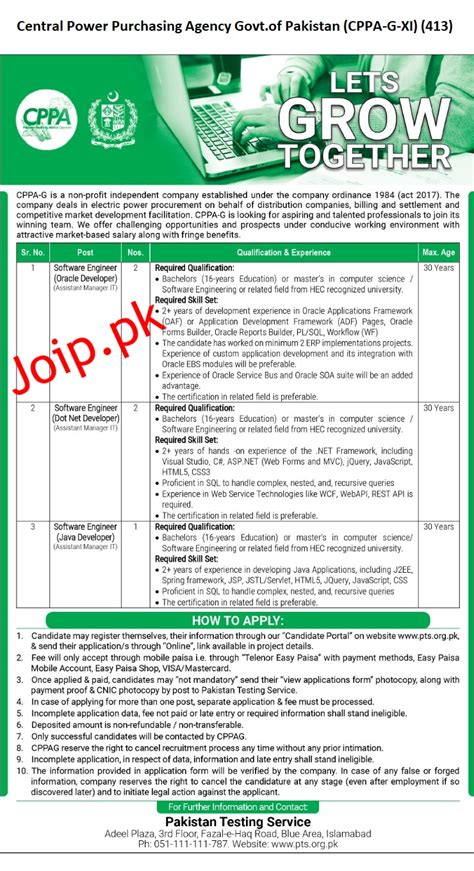 CPPA G Central Power Purchasing Agency Government Jobs 2020