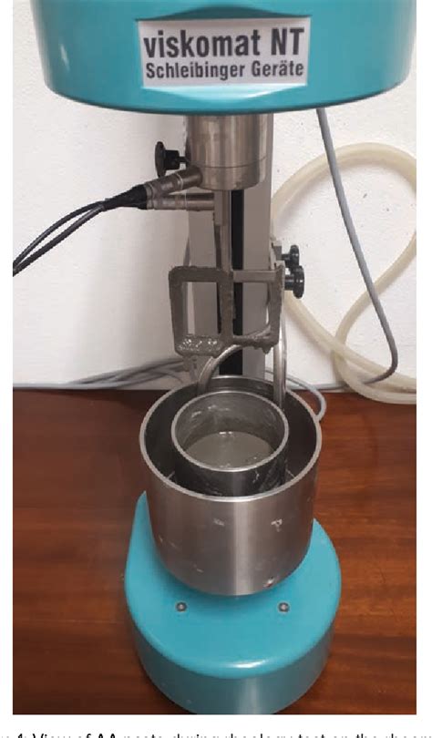 Table 1 From The Effect Of The Activator Precursor Ratio On The Rheological Properties Of The