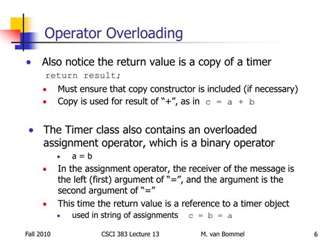 Ppt Mastering Operator Overloading In C Powerpoint Presentation Free Download Id 9222717