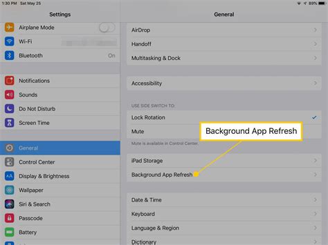 Turn Background App Refresh On Or Off On The IPad