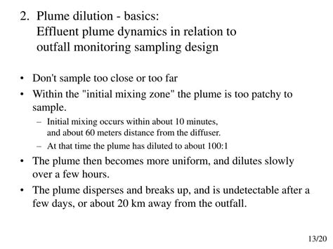 Ppt 1 Buoy Update Progress 2 Plume Dilution Basics Powerpoint Presentation Id 5945249