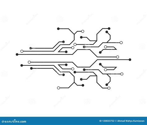 Circuit Ilustration Vector Stock Vector Illustration Of Board 120833752