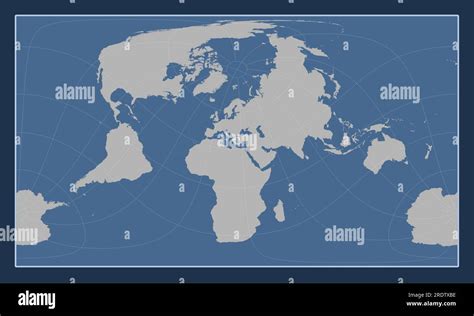 Aegean Sea Tectonic Plate On The Solid Contour Map In The Patterson Cylindrical Oblique