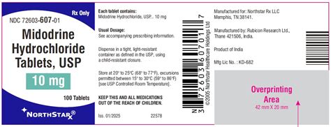 Midodrine Package Insert Prescribing Information
