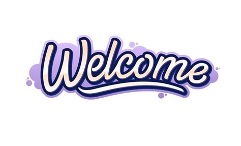 Premium Vector Welcome Script