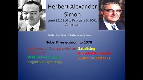 Herbert Simon Bounded Rationality