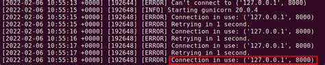 How To Fix Gunicorn Connection In Use 127 0 0 1 8000 Error